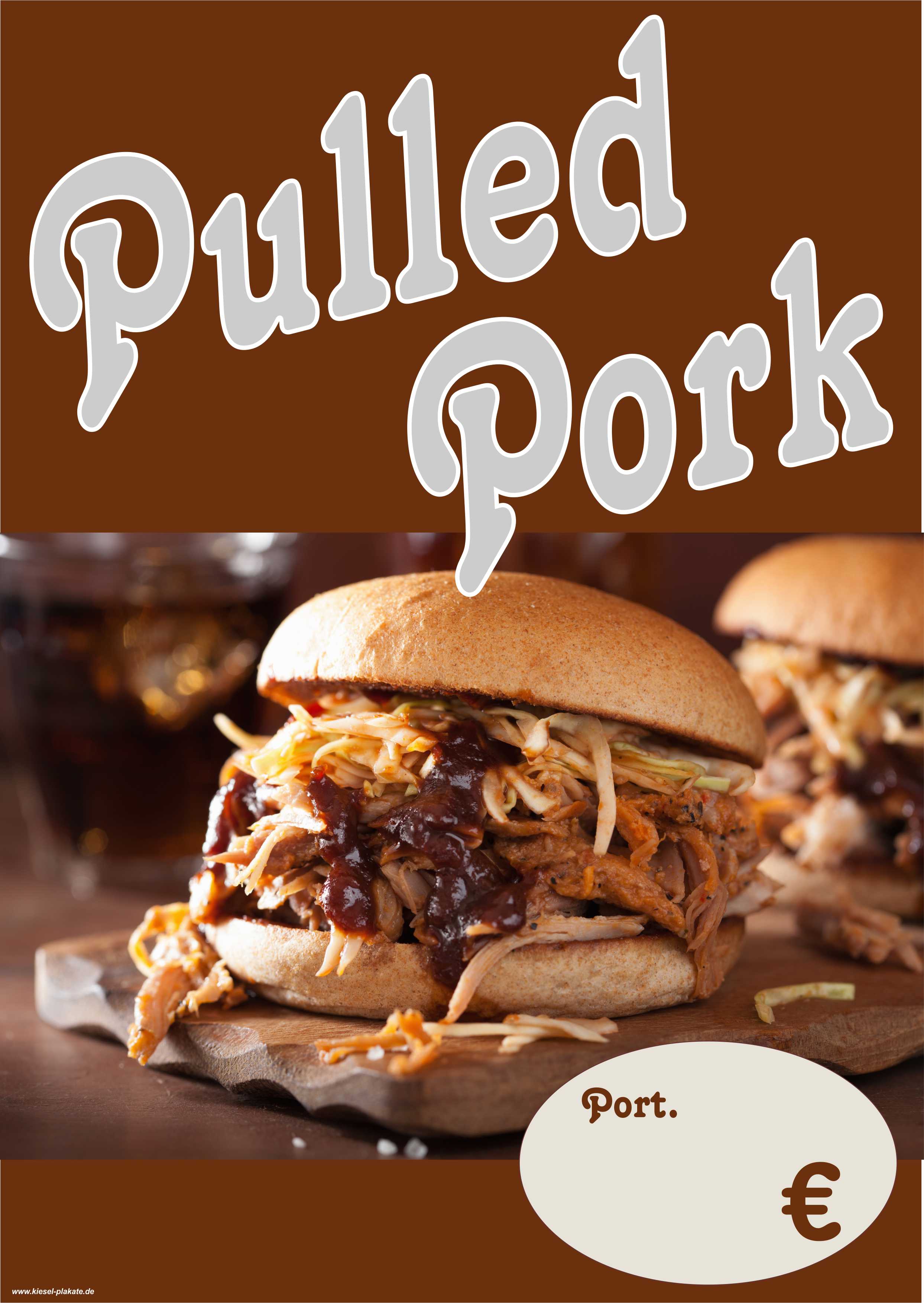 Plakat Pulled Pork | Fleischerei und Gastronomie | Plakatshop | Kiesel ...