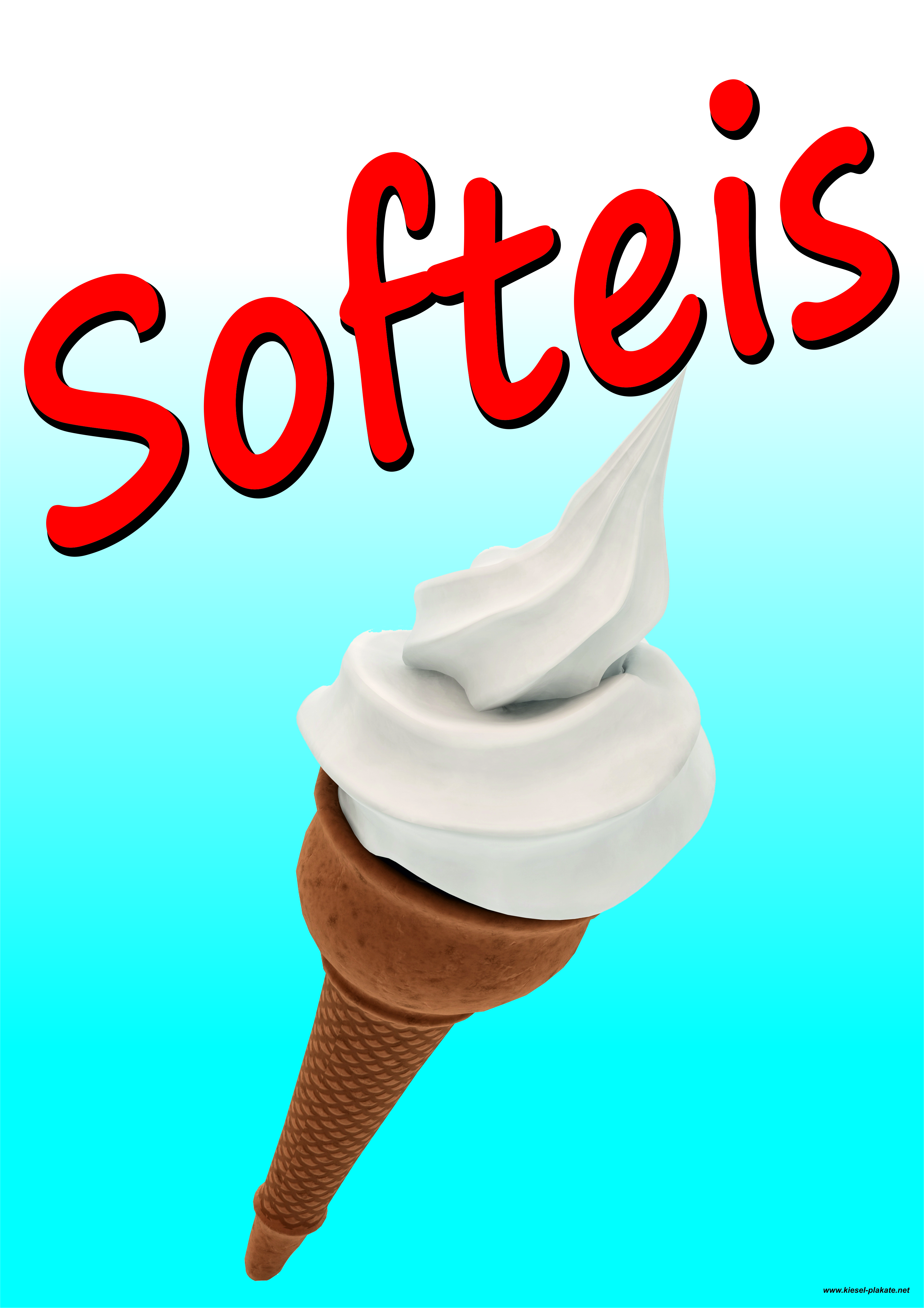 Plakat Softeis (Foto) | Bäcker | Plakatshop | Kiesel Plakate